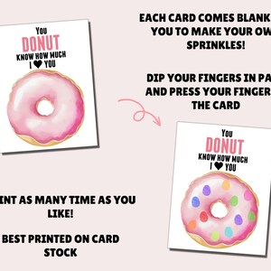 Mother's Day Printable, Donut Fingerprint Art, Mothers Day Gift, Mommy ...