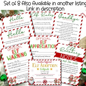 EDITABLE Elf Letter Set, Multiple Elves Letter Set, Elf Welcome Letter ...