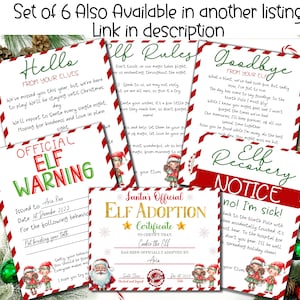 EDITABLE Elf Warning Letter, Multiple Elves, Elf Behaviour Letter, Elf ...