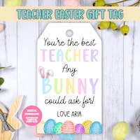 You Are an Eggcellent Teacher Printable Gift Tags | Easter Present ...