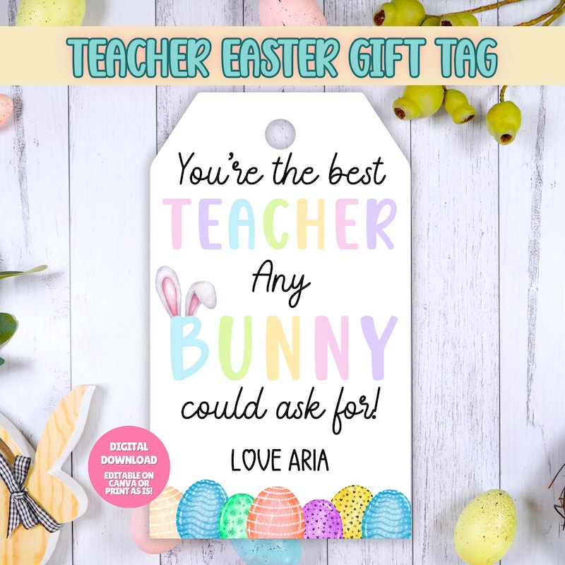 Easter Tags for Teachers - Etsy