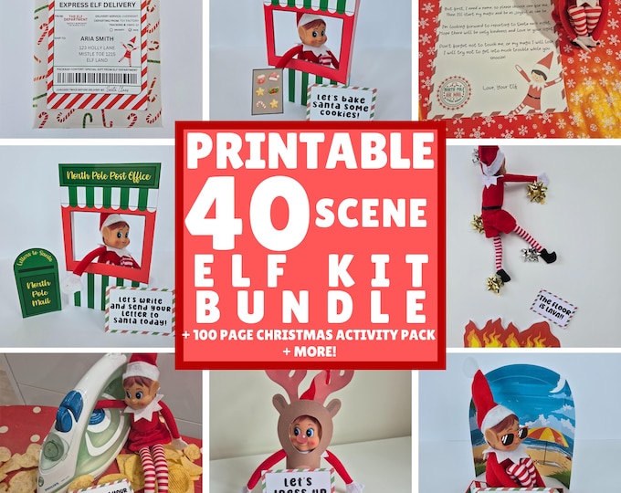 Printable Elf Chick Elf A| Christmas Elf Kit | Elf Bundle | Elf Ideas ...