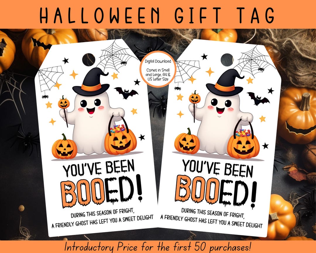 You've Been Booed Gift Tag, Boo Box Gift Tag, Boo Basket Tags ...