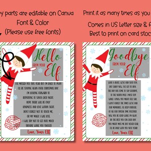 EDITABLE Elf Letter Set, Elf Welcome Letter, Elf Arrival Letter, Elf ...