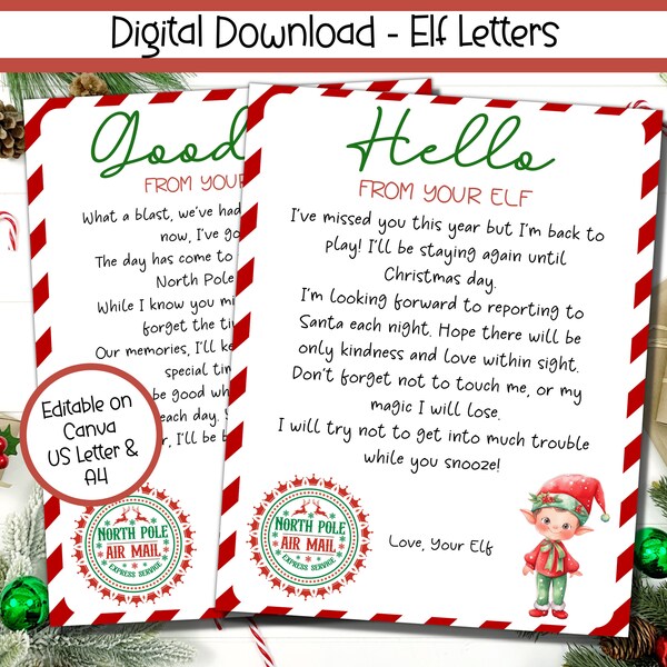 Letter From Elf - Etsy