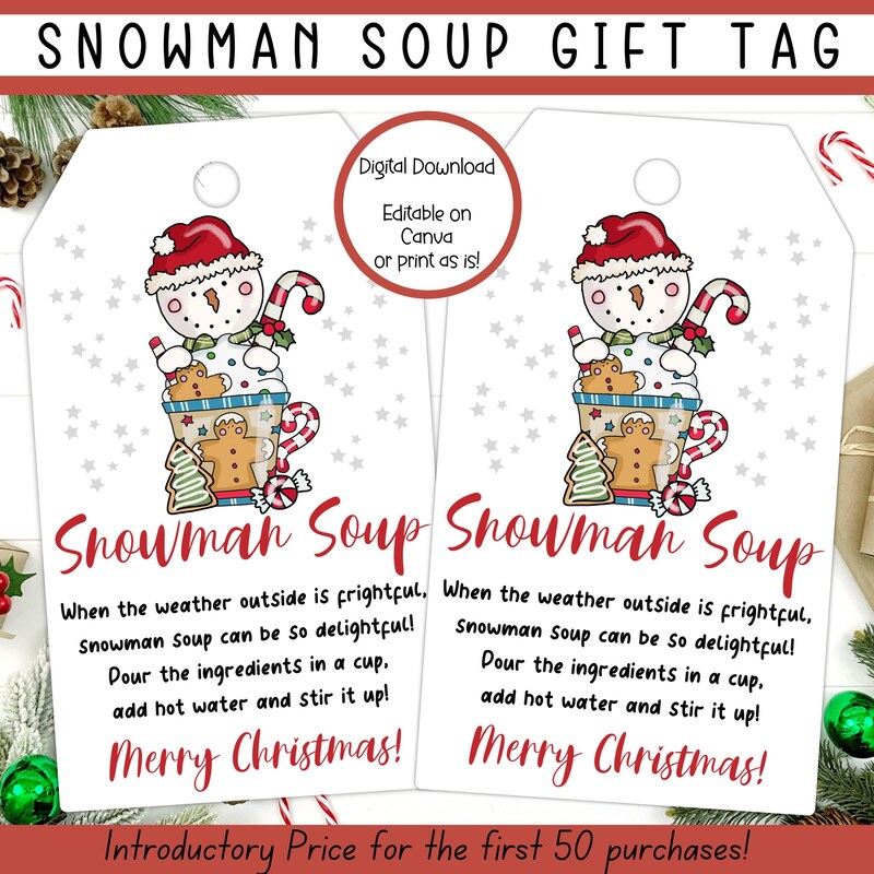 Snowman Soup - Etsy