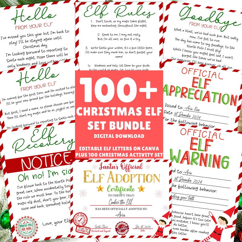 Elf Letters - Etsy