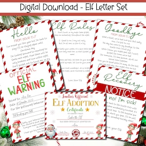 EDITABLE Elf Letters, Elf Welcome Letter, Elf Goodbye Letter, Elf Rules ...