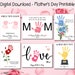 Mother's Day Printable Bundle, Mother's Day Handprint Art Mothers Day ...