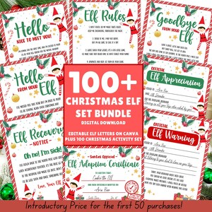 EDITABLE Elf Letter, Elf Welcome Letter, Elf Goodbye Letter, Elf Rules ...