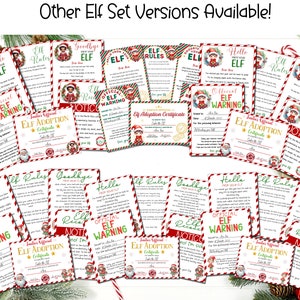 EDITABLE Elf Letter Set, Multiple Elves Letter Set, Elf Welcome Letter ...