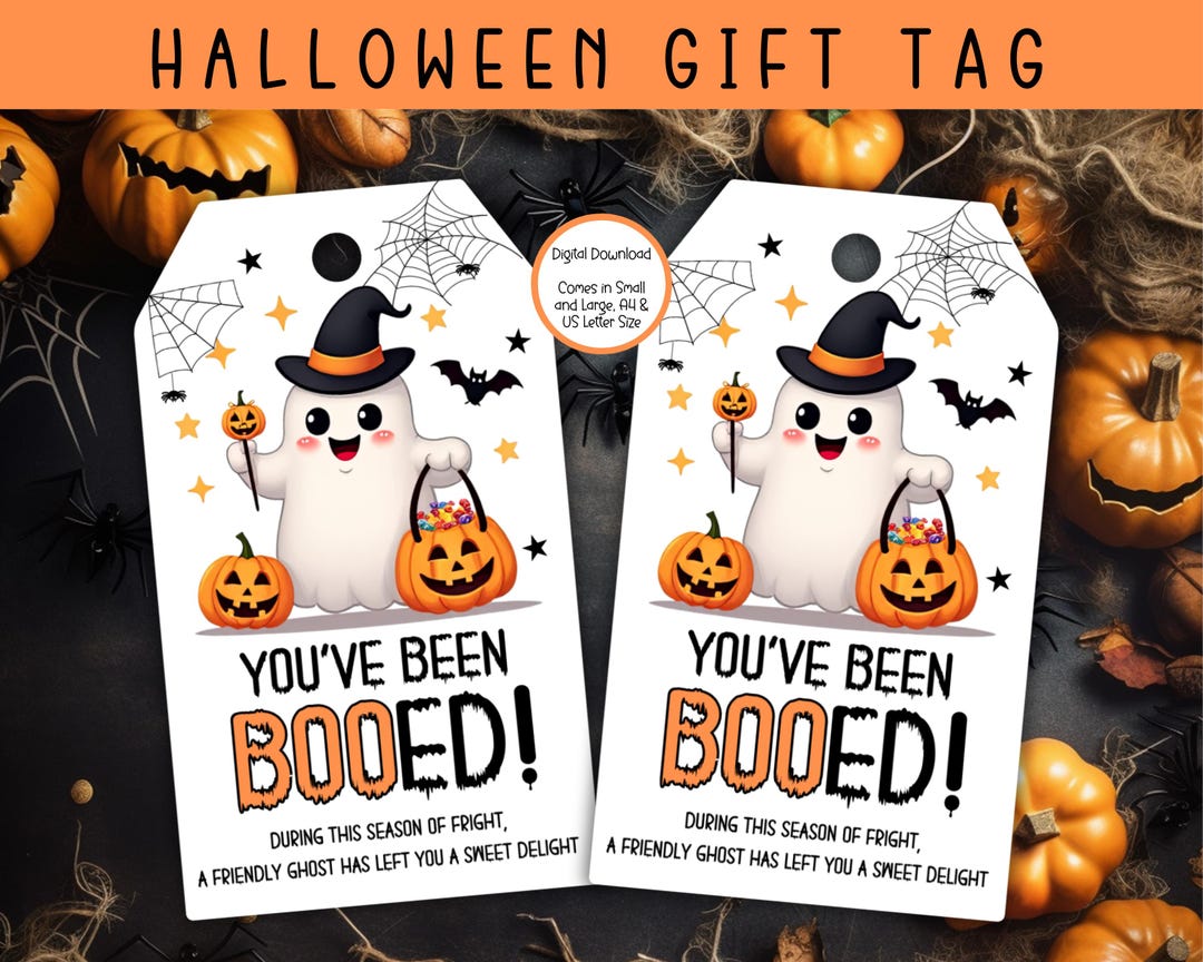You've Been Booed Gift Tag, Boo Box Gift Tag, Boo Basket Tags ...