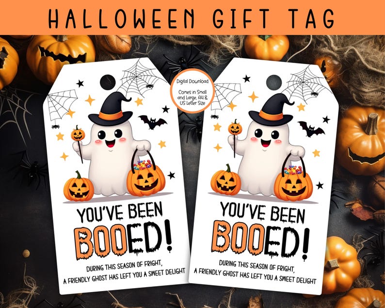 You've Been Booed Gift Tag, Boo Box Gift Tag, Boo Basket Tags ...