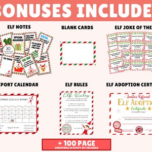 40 Scenes Easy Printable Elf Kit, 24 Days Elf Kit Printable, Printable ...