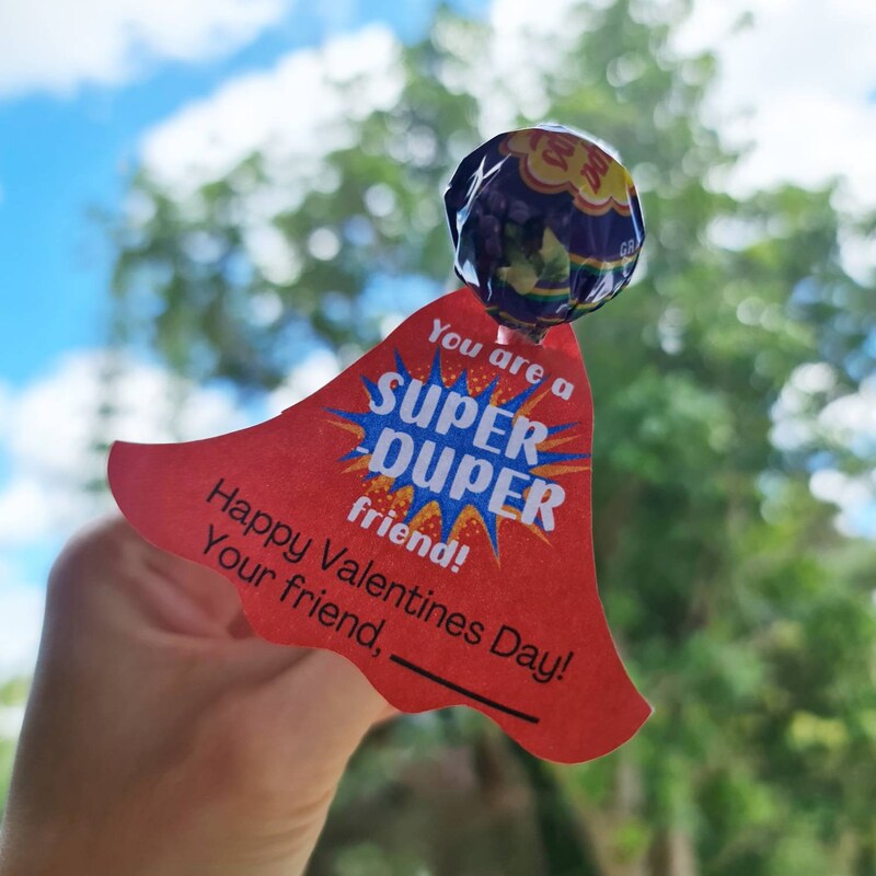 Superhero Valentine - Etsy