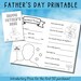 Father's Day Printable, All About My Dad Book, Fathers Day Gift, Father ...
