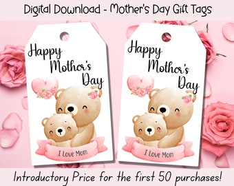 Mothers Day Gift Tag, Mothers Day Gift, Mothers Day Tag, Mother's Day ...