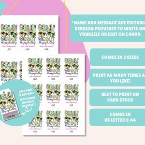 EDITABLE Last Day of School Gift Tag, Bruh We Out Gift Tag, Funny End ...