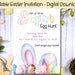 EDITABLE Easter Egg Hunt Invitation, Easter Party Invite, Easter Egg ...