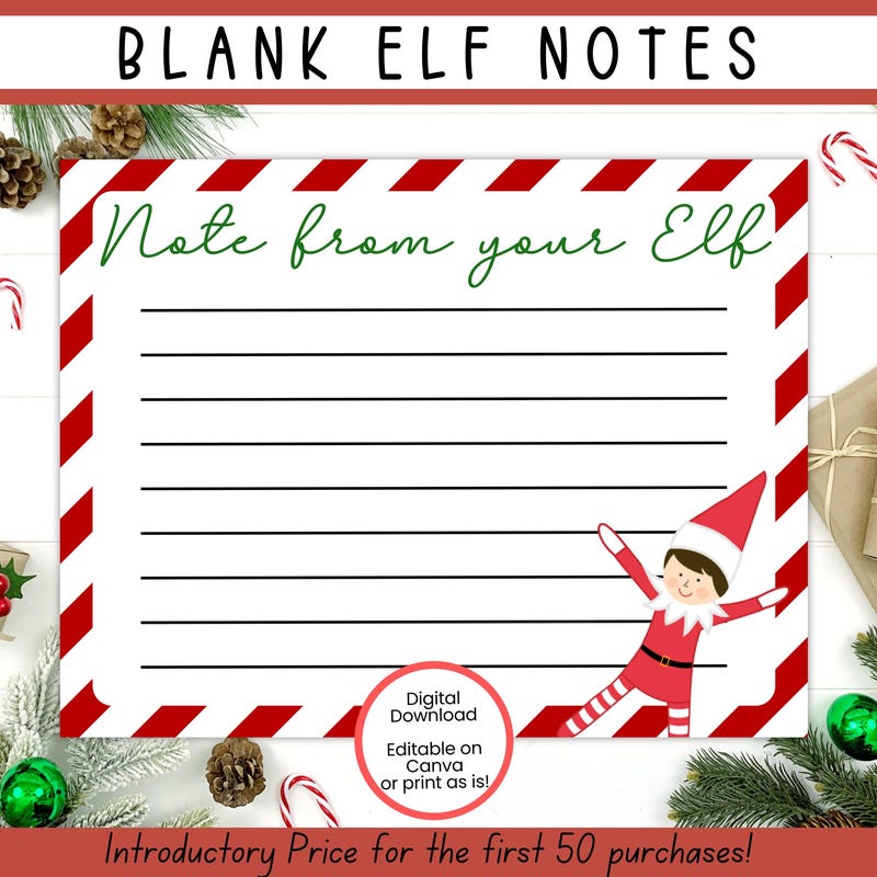 Elf Notes - Etsy