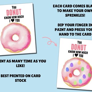 Father's Day Printable, Donut Fingerprint Art, Fathers Day Gift ...