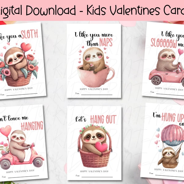 Sloth Valentine - Etsy