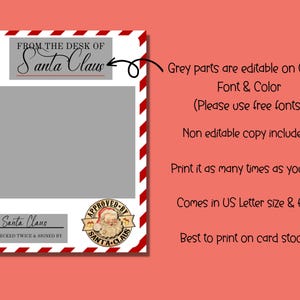 Letter From Santa, Printable Santa Stationary, Official Santa ...