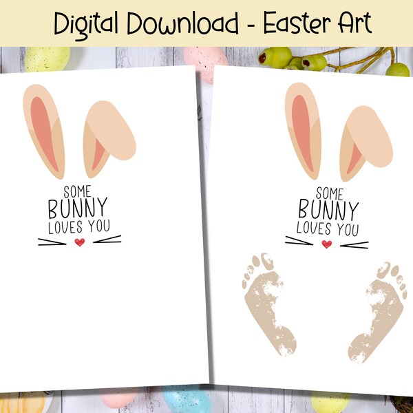 Spring Footprint Art - Etsy