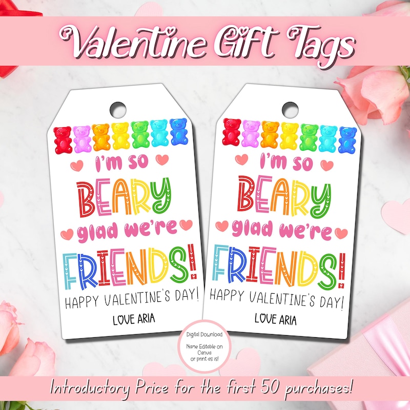 Valentine Card Kids Bear - Etsy