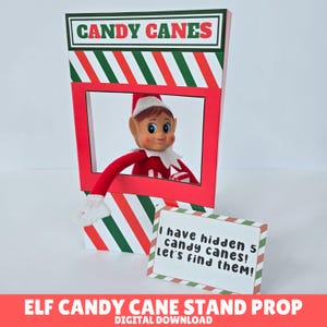 Elf Candy Cane Stand Prop, Elf Prop Idea, Printable Elf Kit, Printable ...
