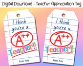 Teacher Appreciation Gift Tag Staff Appreciation Gift Tag - Etsy