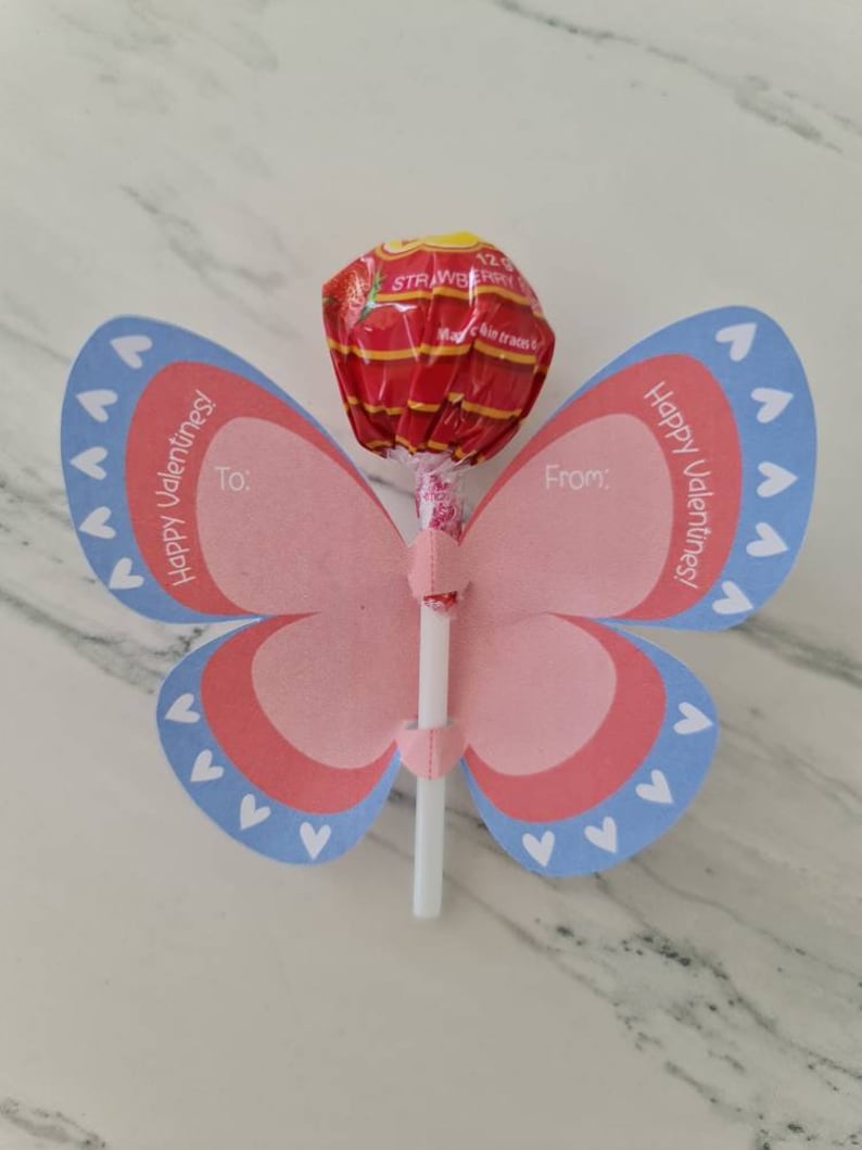 Classroom Valentines Day Lollipop Wrap Kids Valentines Kids - Etsy