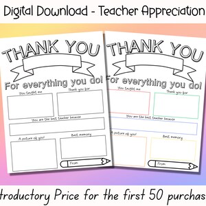 Teacher Appreciation Week Printable, Teacher Appreciation Gift, All ...