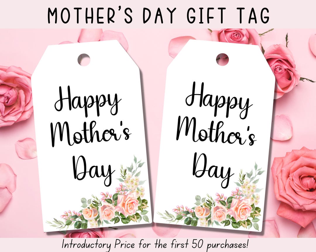 Mothers Day Gift Tag, Mothers Day Gift, Mothers Day Tag, Mother's Day ...