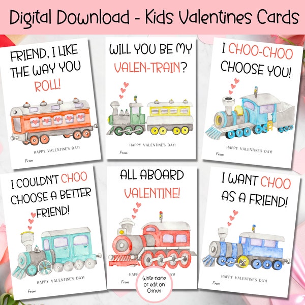 Train Valentine - Etsy