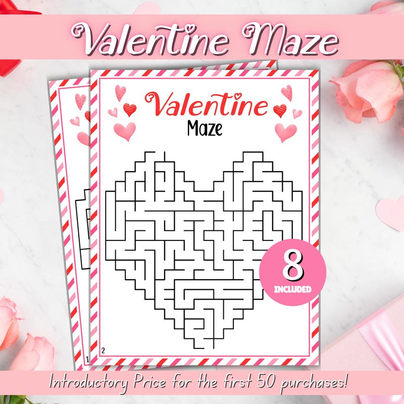 Maze Valentine - Etsy