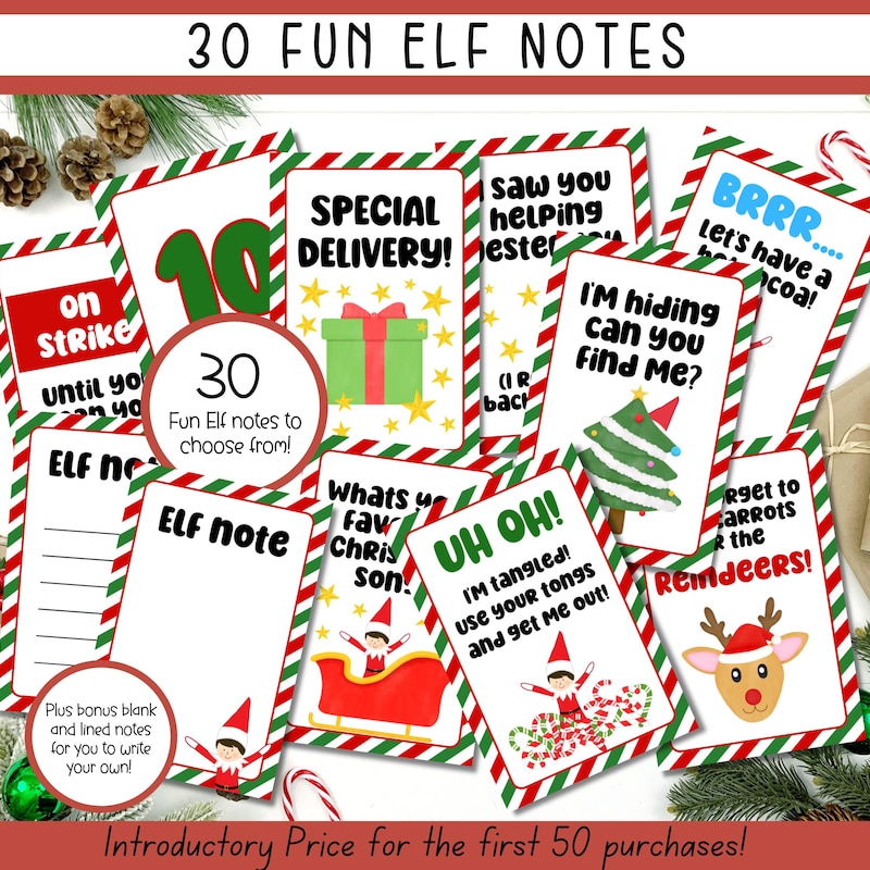 Elf Notes - Etsy