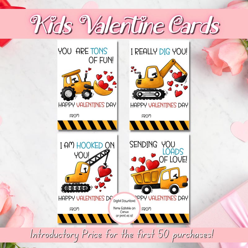 Construction Valentine - Etsy