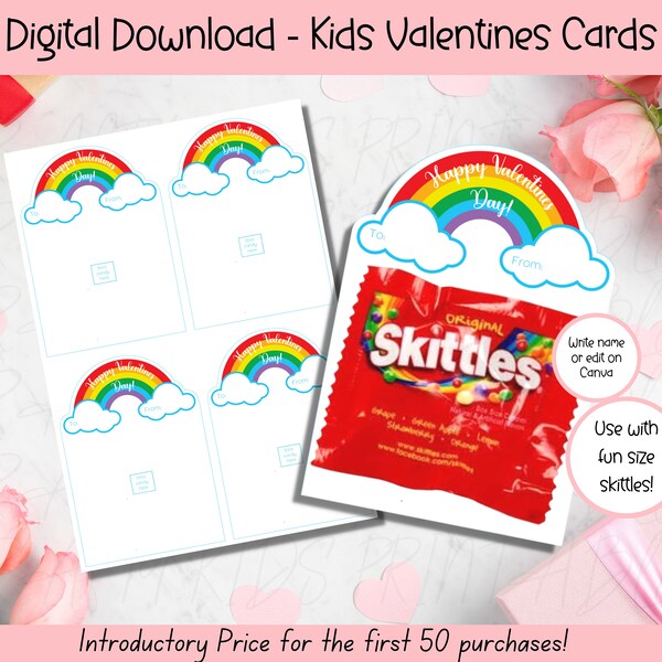 Valentines Day Cards for Kids - Etsy