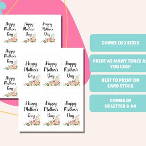 Mothers Day Gift Tag, Mothers Day Gift, Mothers Day Tag, Mother's Day ...