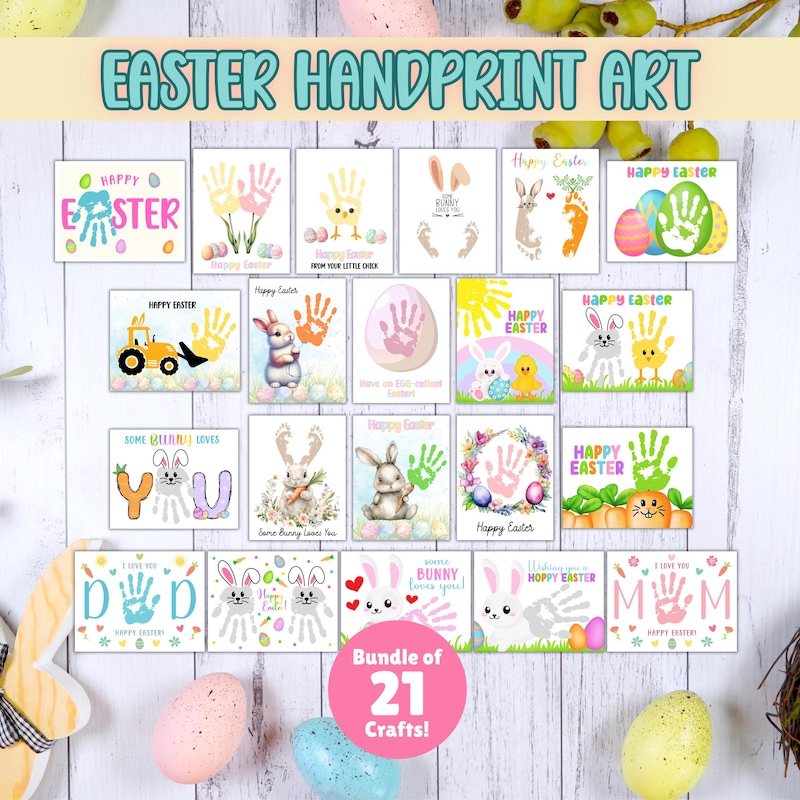 Easter Spring Handprint - Etsy UK