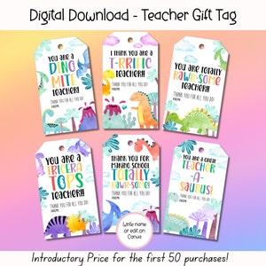 EDITABLE Teacher Appreciation Gift Tag, Staff Appreciation Gift Tag ...