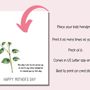 Mother's Day Printable Bundle, Mother's Day Handprint Art Mothers Day ...