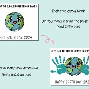 Earth Day Printable, Earth Day Handprint Art, Earth Day Art for Kids ...