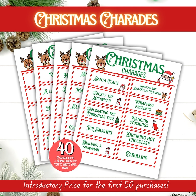 Charades Game for Free - Etsy