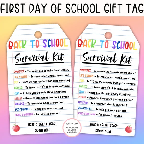 Staff Survival Kit - Etsy