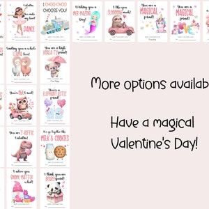 EDITABLE Rainbow Candy Valentine Cards, Classroom Valentines Day Cards ...