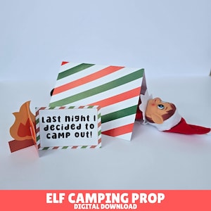 Elf Camping Prop, Elf Prop Idea, Printable Elf Kit, Printable Elf Prop ...