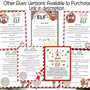 EDITABLE Elf Letter, Elf Welcome Letter, Elf Goodbye Letter, Elf Rules ...