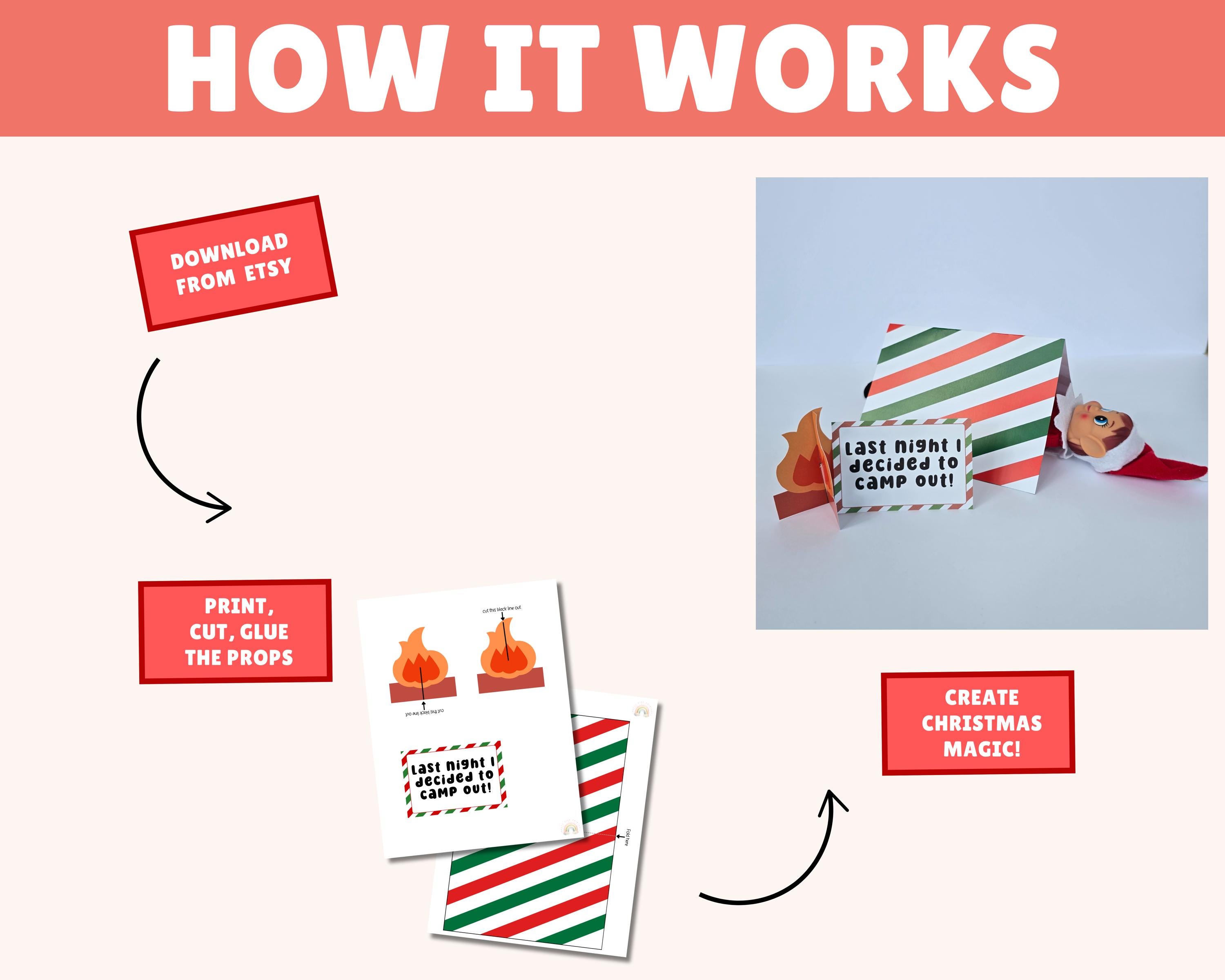 Elf Camping Prop, Elf Prop Idea, Printable Elf Kit, Printable Elf Prop ...
